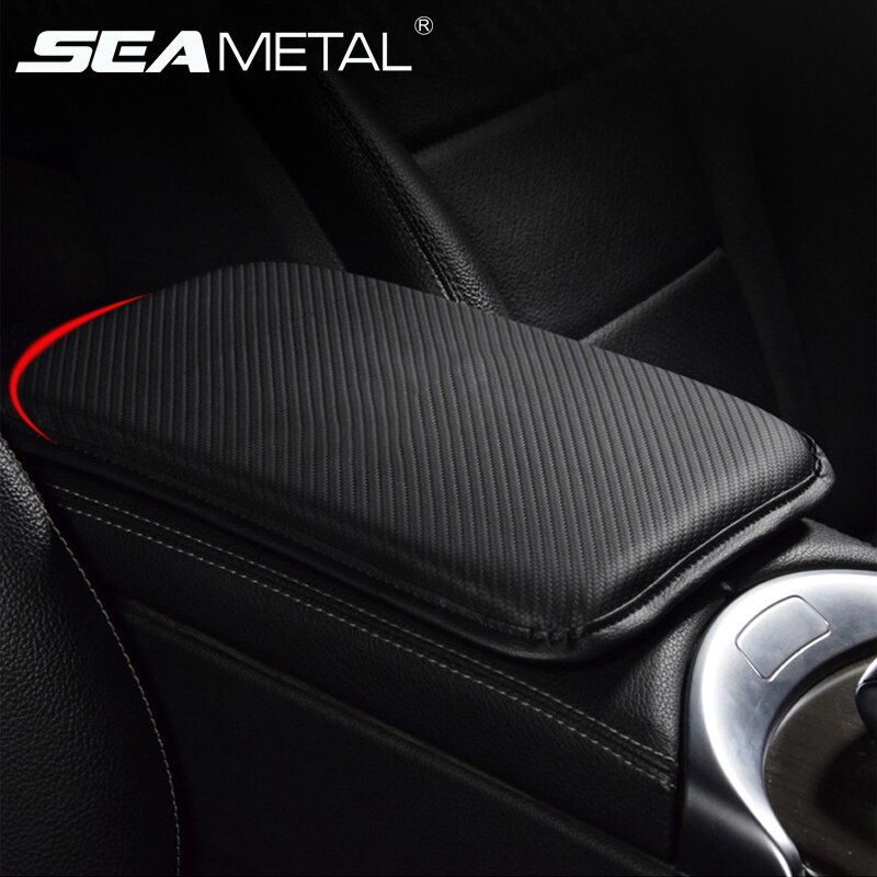 Car Armrest Pad PU Leather Auto Armrest Cushion Interior Universal Seat ...