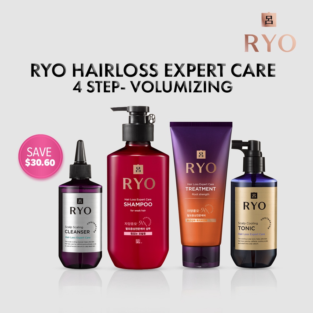 [BUNDLE DEAL] Ryo Hair Loss Expert Care 4 Step - Volumizing | Shopee ...