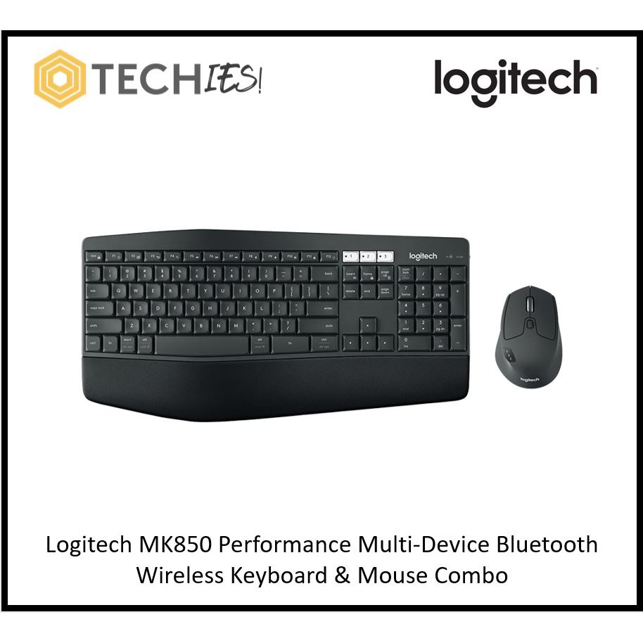 Logitech Mk850 Performance Multi Device Bluetooth Wireless Keyboard And Mouse Combo With Logitech