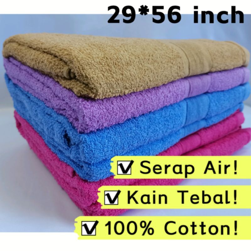 3060tw|Tuala Mandi Besar Bath Towel 100% cotton Water Absorption ...