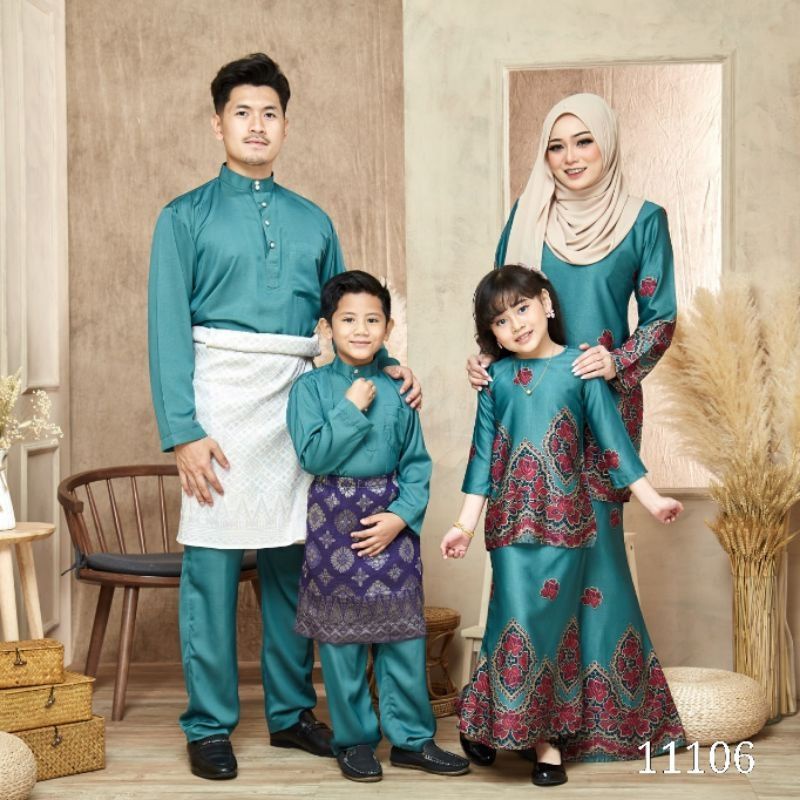 Baju Set Family Sedondon Raya Baju Melayu Baju Kurung Moden Baju Kurung ...