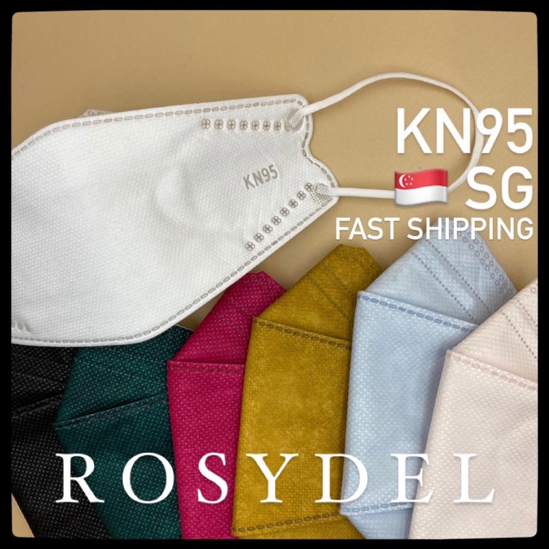 🇸🇬[𝐑𝐨𝐬𝐲𝐝𝐞𝐥] KN95 Korean Style Mask Disposable Protective Mask 4 Layers ...