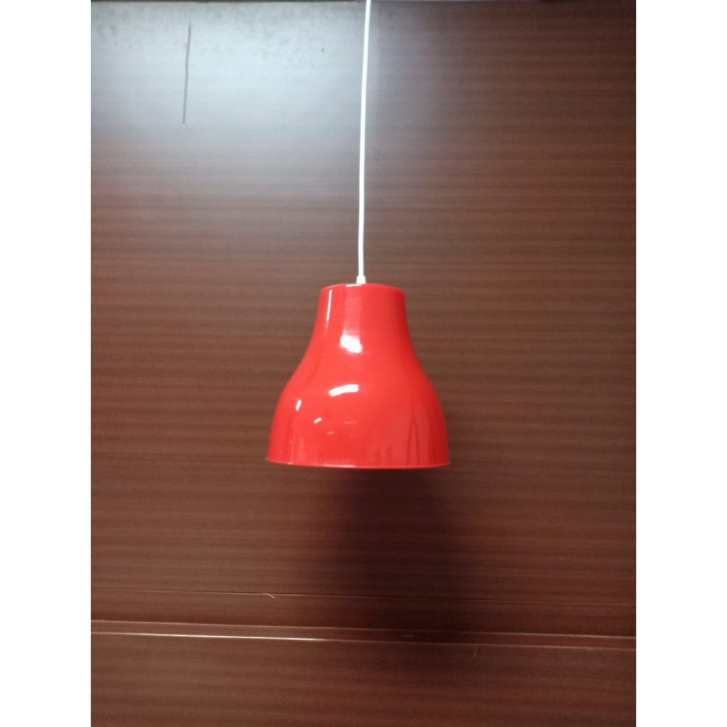 MERAH Larkin Fiona Red Cafe Hanging Lamp Shade Decoration | Shopee ...