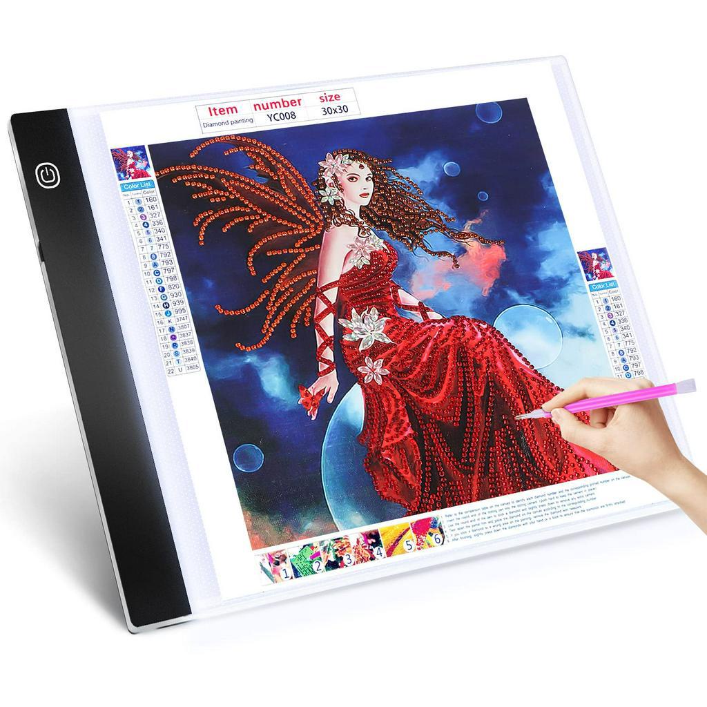 A4 LED Light Pad - Diamond Art Light Box Tracing Light Board with 3 ...