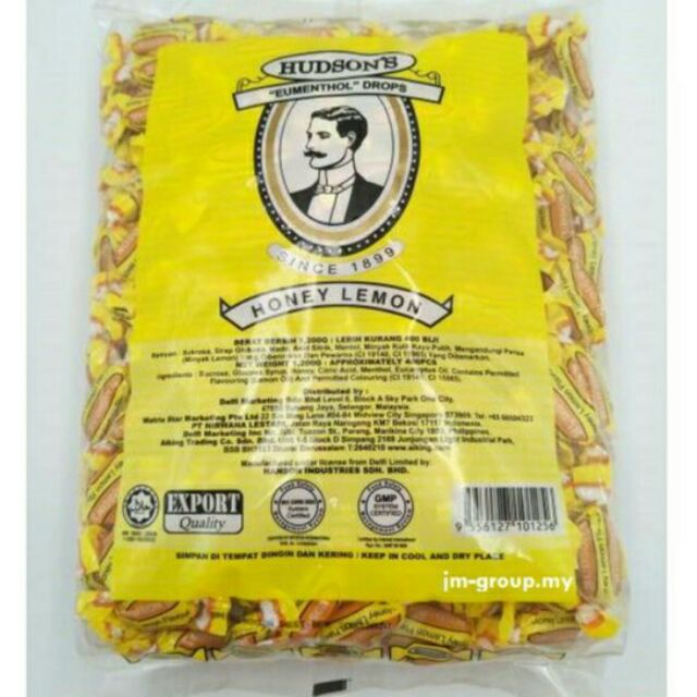 HUDSON CANDY 400PCS+- (1.2KG) ( Honey Lemon / Classic / Lemon / Wild ...