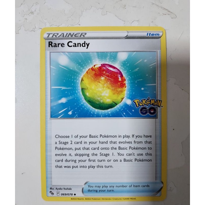 Pokemon GO rare candy trainer item card | Shopee Singapore