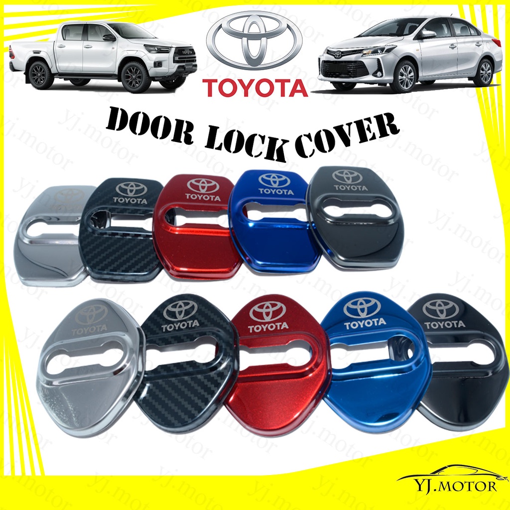 Car Door Lock Cover Protection for Toyota VIOS ALTIS CAMRY YARIS HILUX ...