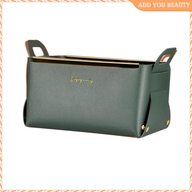 Nordic PU leather Storage Basket with Handle Storage Basket ...