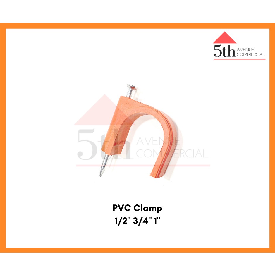 PVC Clamp 1/2" 3/4" 1" (sold per pair) | Shopee Singapore