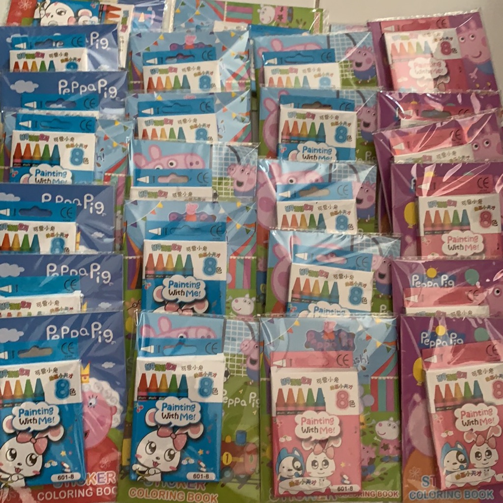 Children’s day promo !! Kids mini Coloring and stickers book with ...