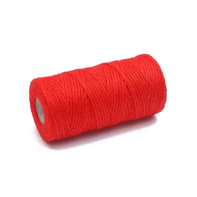 100M(109Yards) Natural Hemp Rope DIY Hang Tag Gift Packing Color Cords ...