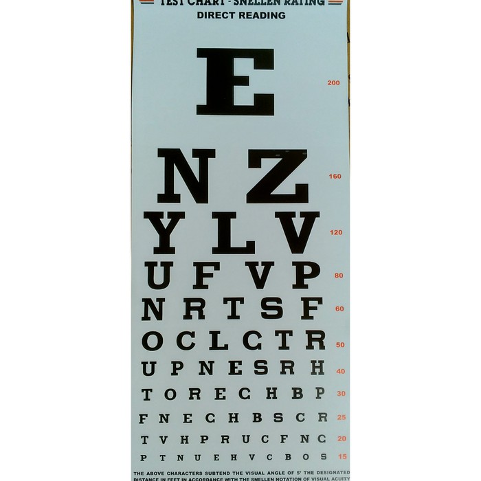 Snellen Chart Snellen Ratin Test Chart Snelen Cart Eye Test Paper ...