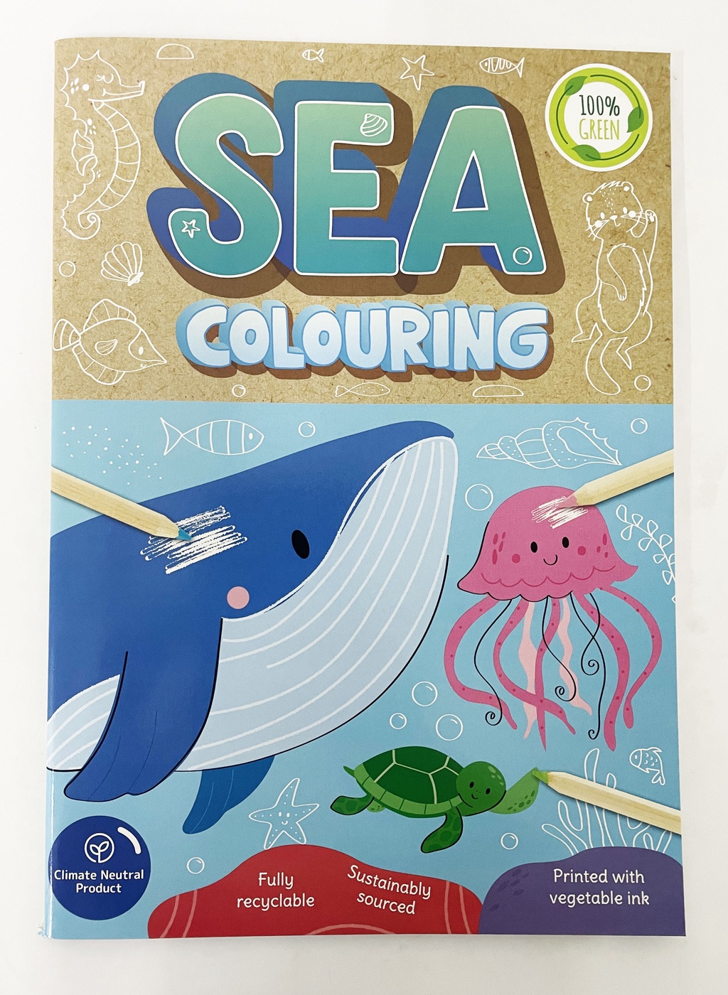 Sea Animals Colouring Book for Kids with 50 pages to Color Amazing ...