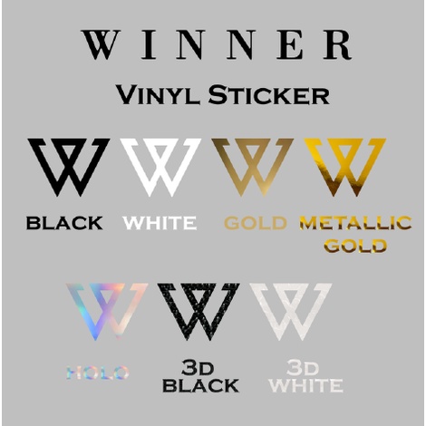 kraftitaph WINNER Logo Vinyl Stickers | Kpop Inner Circle | Waterproof ...