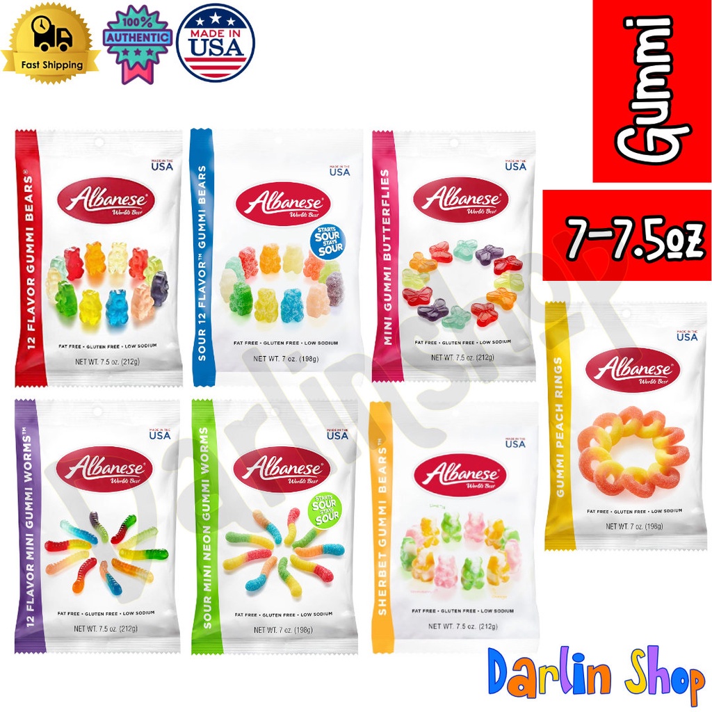 Gummy Bear, Albanese Candy, 7.0 - 9 oz | Shopee Singapore
