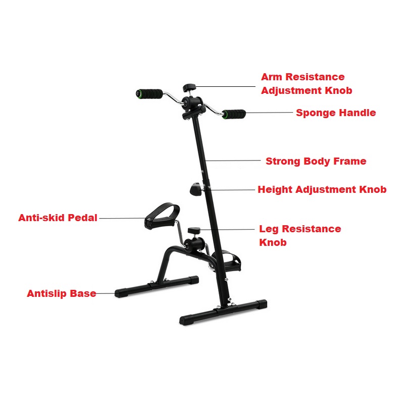 ADSport Rehabilitation Bicycle Portable Collapsible Elderly Indoor ...