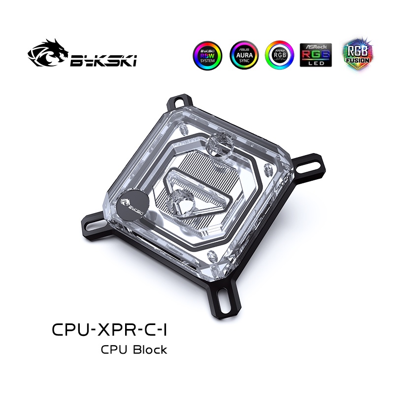 Bykski CPU Water Block Use for INTEL LGA115X 2011 1700 /AMD Ryzen 3/5/7 ...