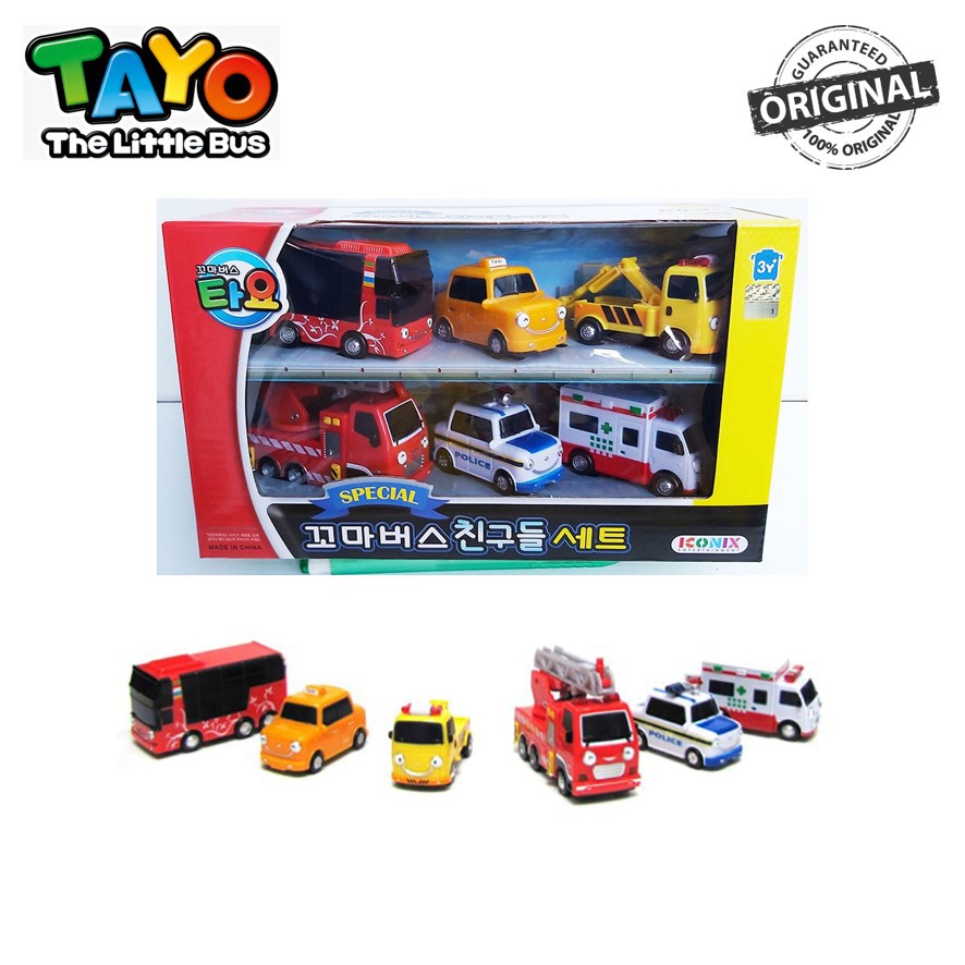 Original Tayo The Little Bus Mini Cars Set 6 Style TYT112010 Toto Cito ...