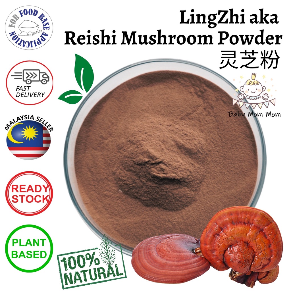 Lingzhi Powder Extract / 灵芝粉 / Ganoderma / Reishi Mushroom - Pure ...