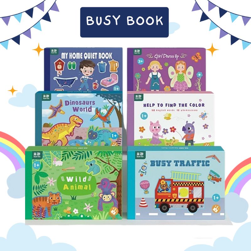 Busy book Children Kids Education Quiet book puzzle Christmas New Year ...