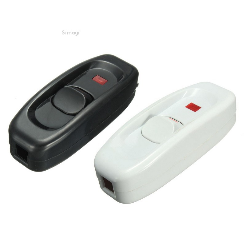 Simayi 1~4PCs 240V 10A Inline ON/OFF Button Table Lamp Desk Light Cord ...