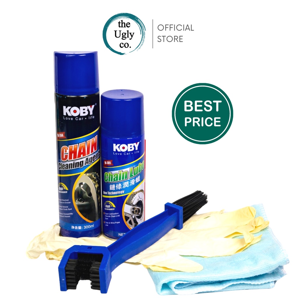 All types of Chain Maintenance Set B - Chain Cleaner, Chain Lube, Koby ...