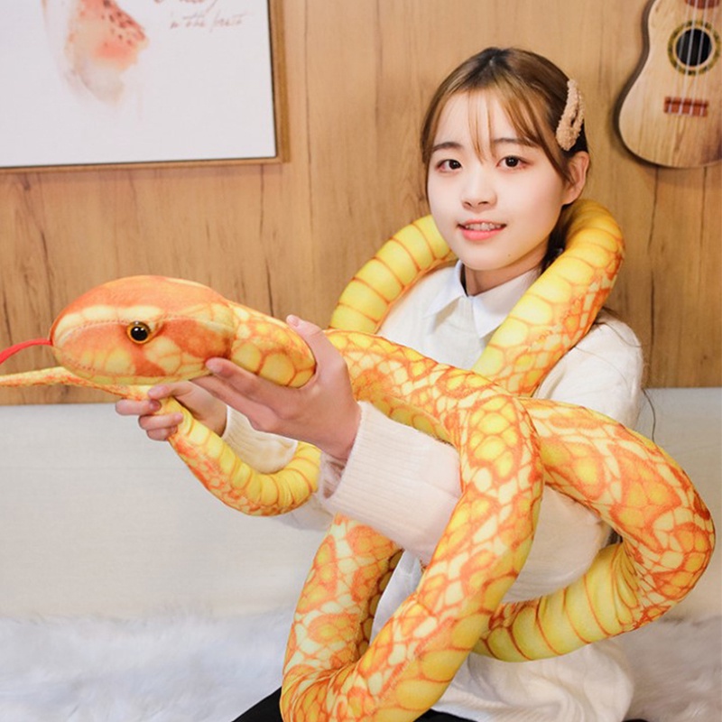 [Spot] Simulation Snake Plush Toys, Soft Snake, Spoof, Scary Props ...