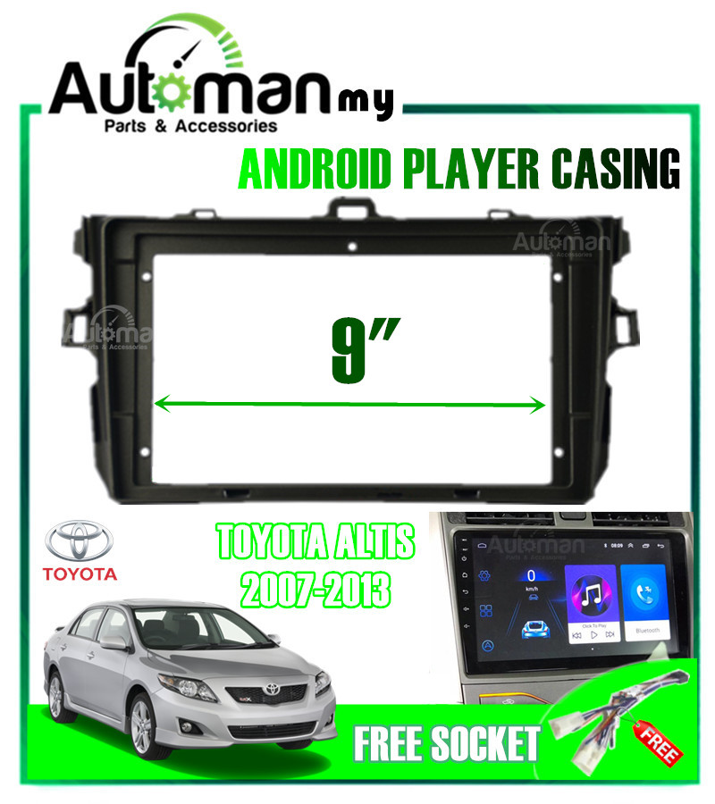 Toyota Corolla Altis 2008 - 2013 Dashboard Audio Android Player Radio ...