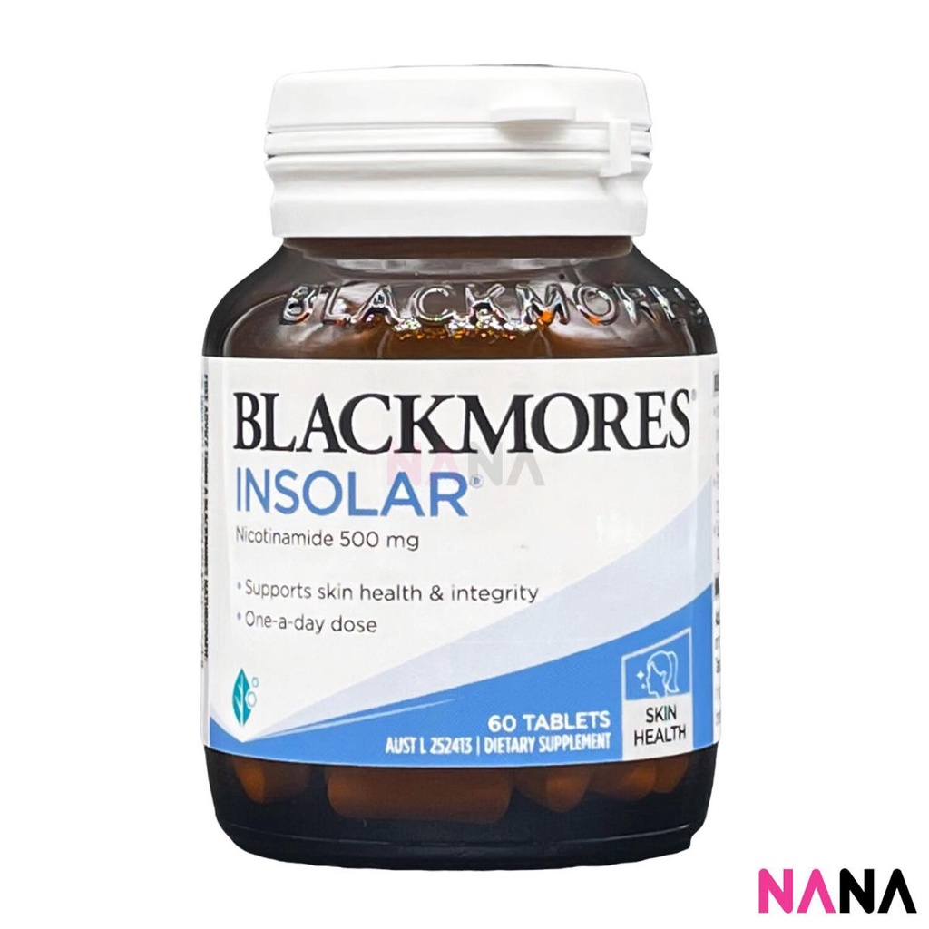 Blackmores Insolar Nicotinamide 500mg 60 Tablets (EXP:12 2026) | Shopee ...