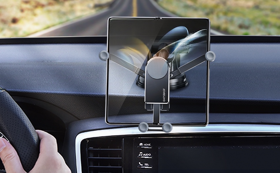 OATSBASF 4.7-7.9" Double Srceen Phone Stand,Dashboard Suction Car Mount ...