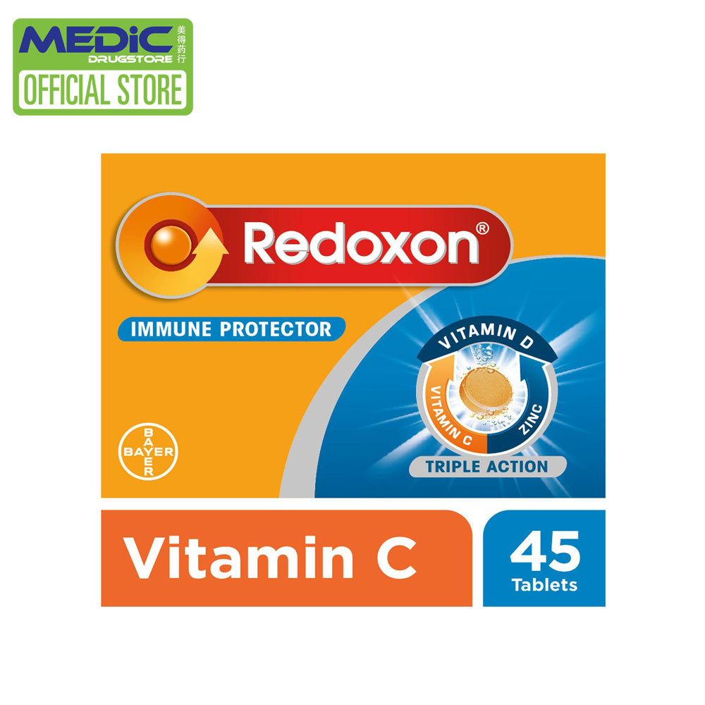 Redoxon Triple Action Orange Effervescent Tablets 45s - By Medic ...