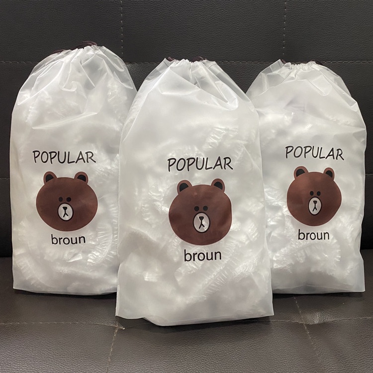 100pcs Cling Film Disposable Fresh-keeping Bag Cover Household ...