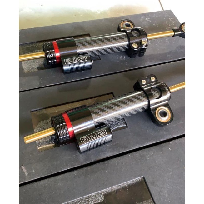 Stering DUMPER/STABILIZER Handlebar OHLINS Short MODEL CARBON KEVLAR 16 ...