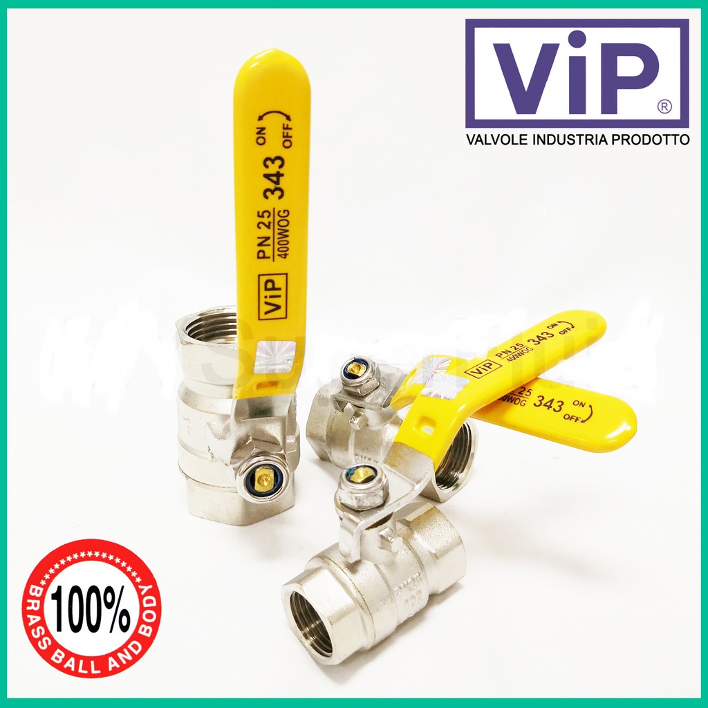 VIP [1/4"] 8MM Full Bore Ball Valve 343FF PN25 (400WOG) | Shopee Singapore