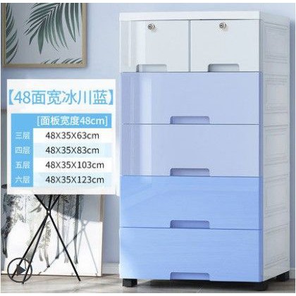 Five Layer Drawer Bedroom Clothing Items Plastic Storage Cabinet Laci ...