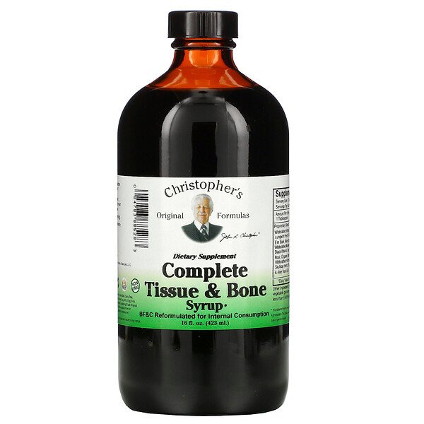 Christopher's Original Formulas, Complete Tissue & Bone Syrup, 16 fl oz ...