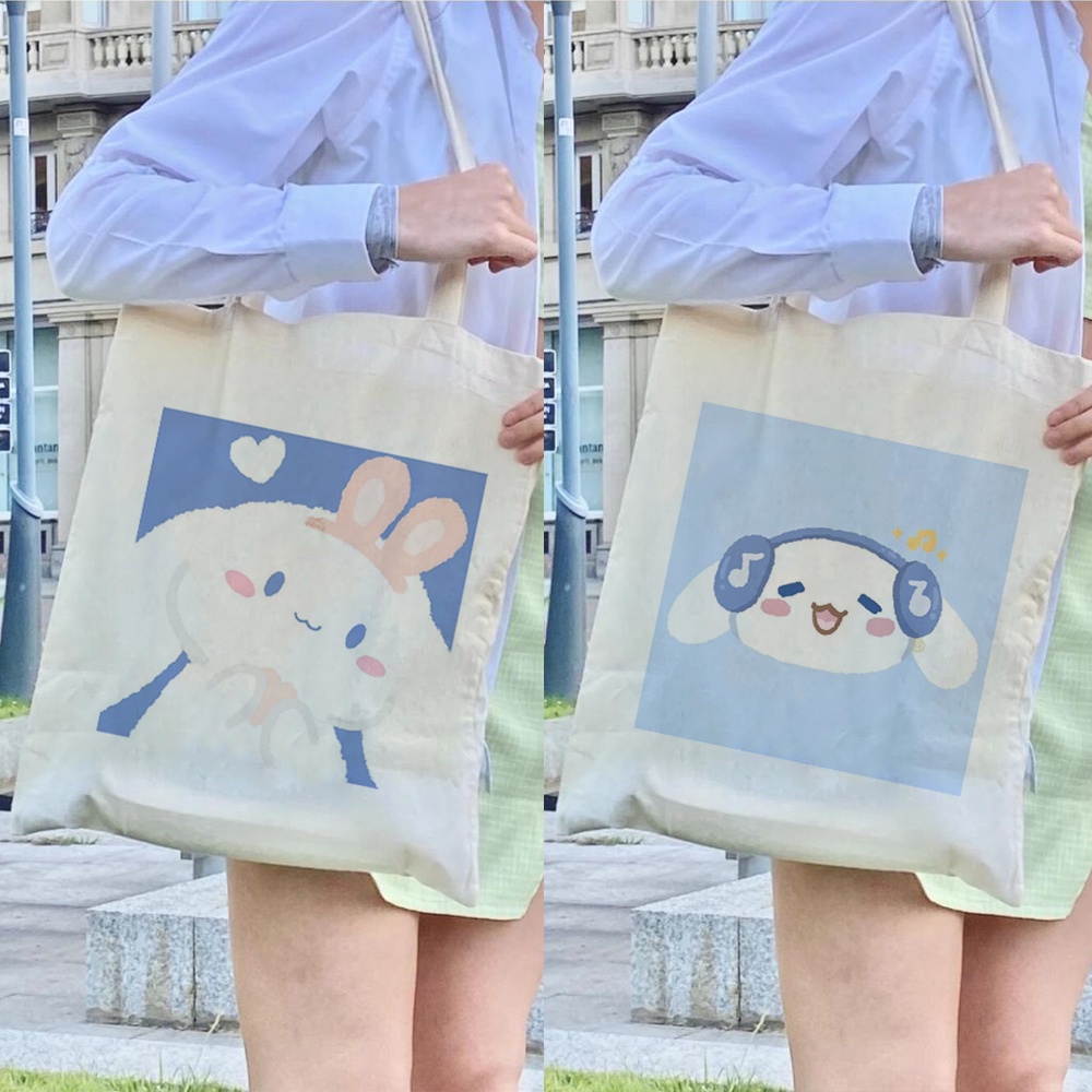 Cinnamoroll Cute Pattern Tote Bag Korean Fashion Shopping Bag Ladies ...