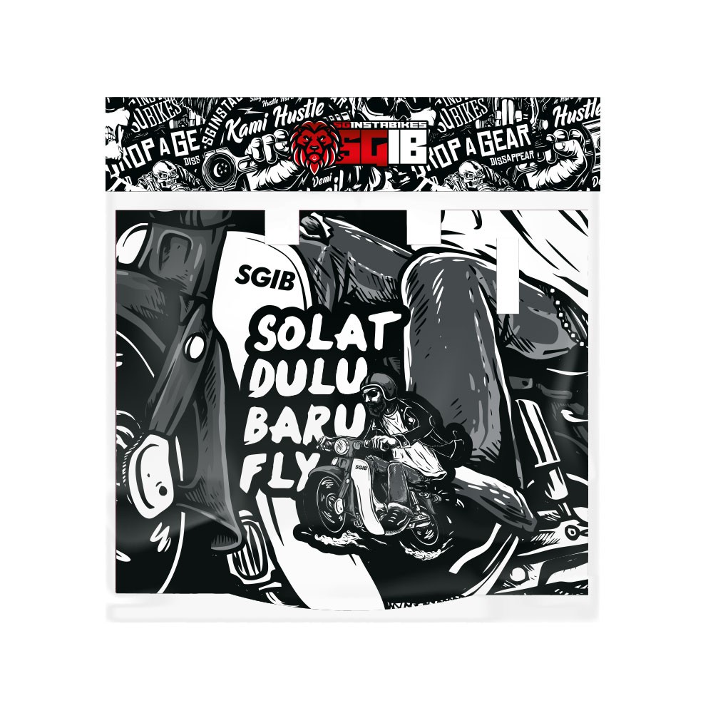 Solat Dulu Baru Fly - Motorcycle OBU / IU Sticker Wrap - SGInstabikes ...