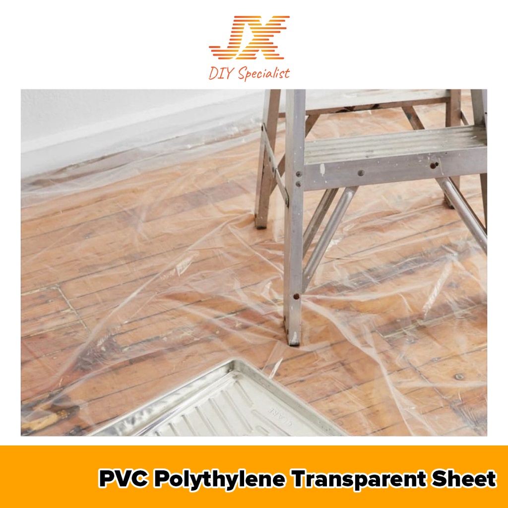 Multipurpose Plastic Sheet 9' X 20' Drop Plastic Protective Sheet Dust ...