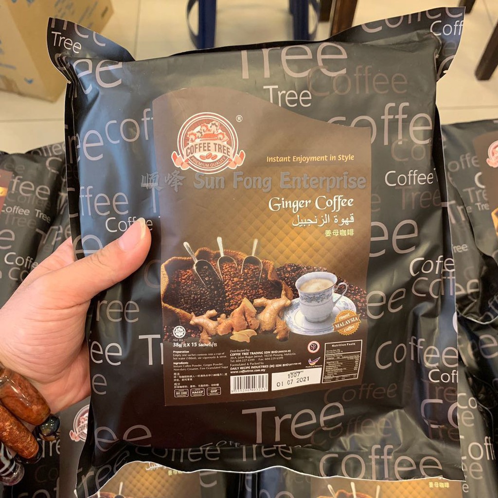 Coffee Tree GINGER Coffee PREMIUM Halal /咖啡树 姜母 特级版 15s X 38g 清真 ...