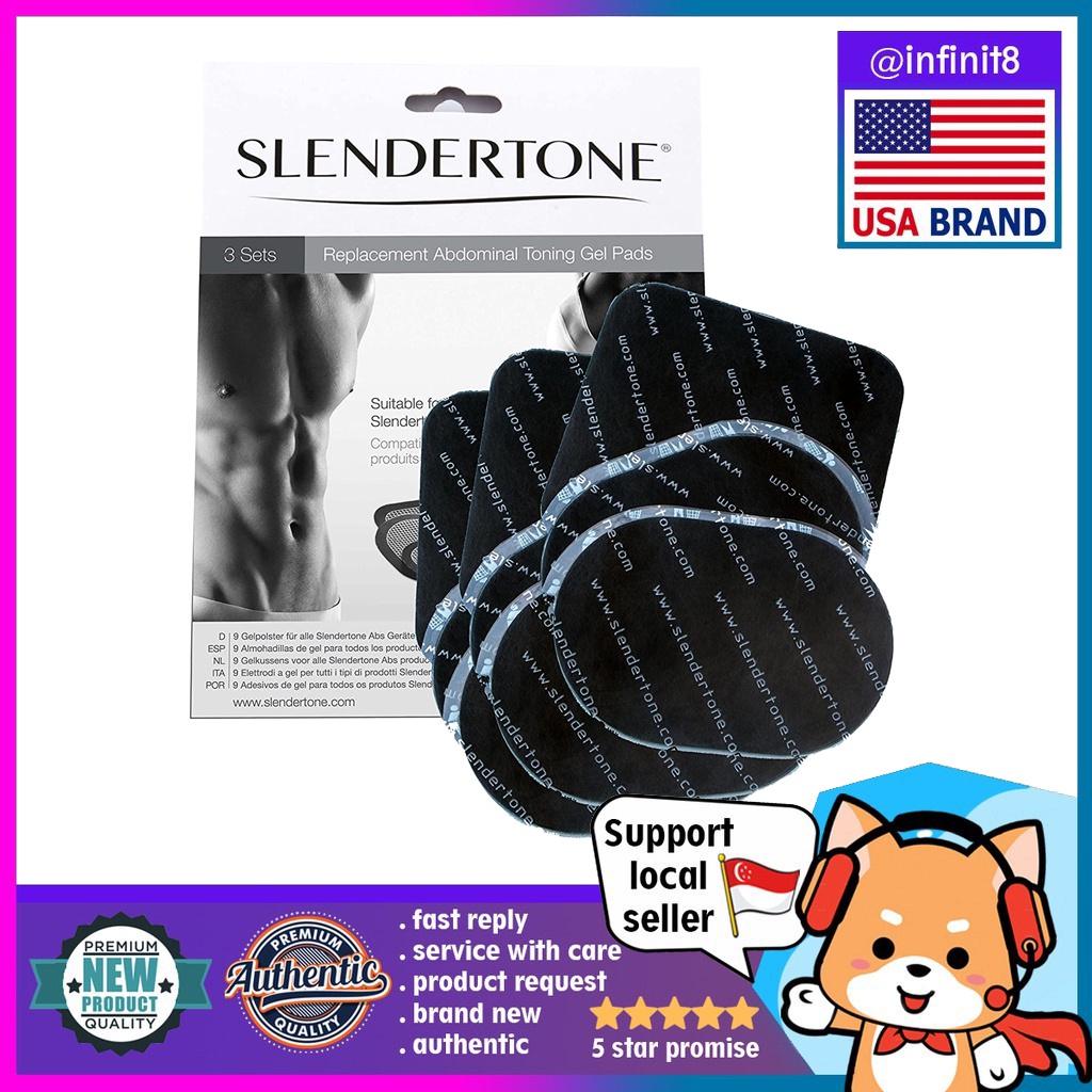 Slendertone Replacement Gel Pads for All Abdominal Belts (3 sets or 1 ...