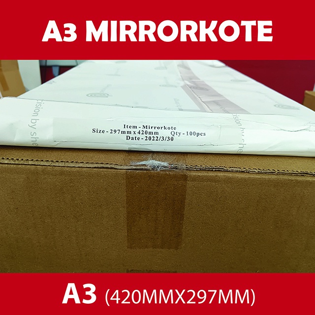 Mirrorkote Sticker A3 -- 420mmx297mm | Shopee Singapore