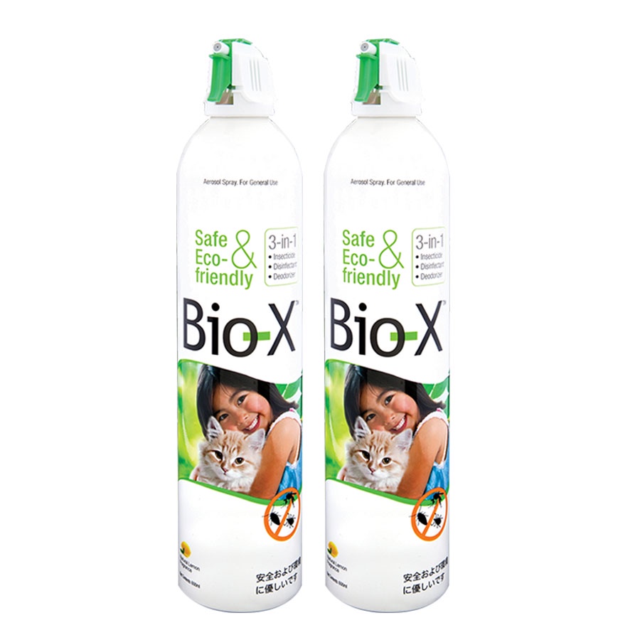 [2 BOTTLES] Bio-X 3 in 1 Aerosol 600ML BioX Insecticide [Kill Ants ...