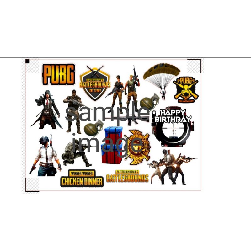 PUBG cake topper cake decorations | Shopee Singapore