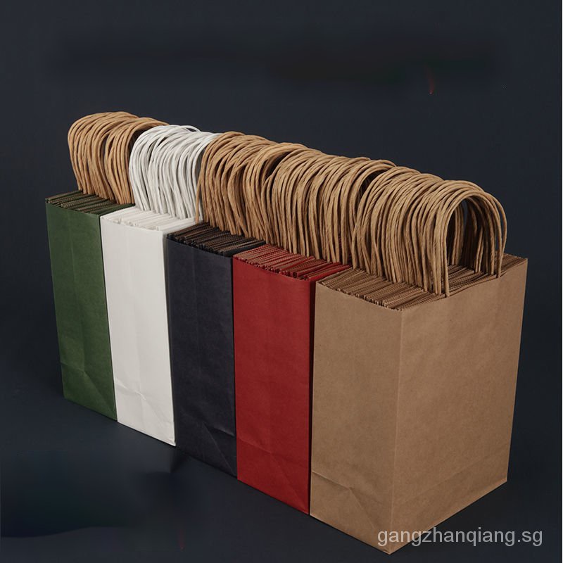 [50 pieces]Kraft Paper Bags / Shopping Bag / Retails Bags / Gift Bag ...