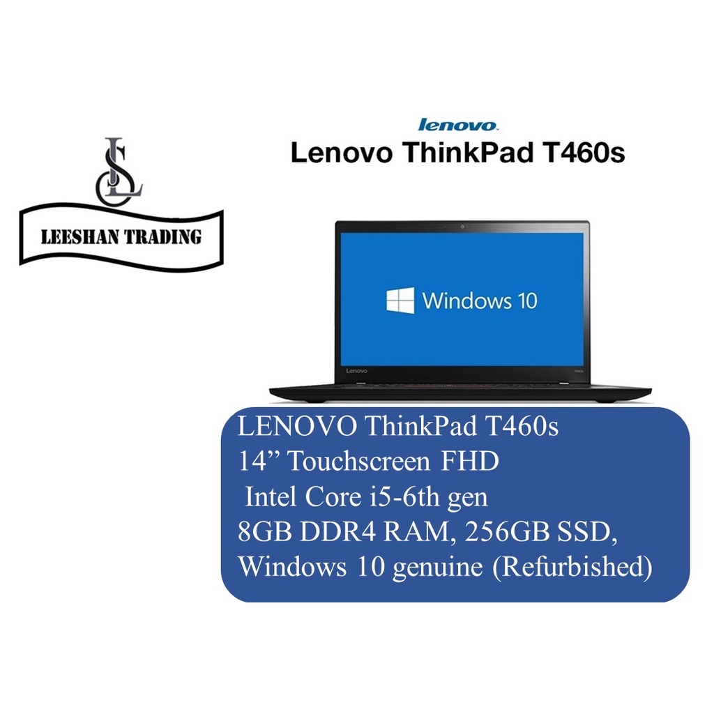 LENOVO T460S Touch Screen 14" FHD Intel Core i5 6th Gen/ 8GB RAM ...