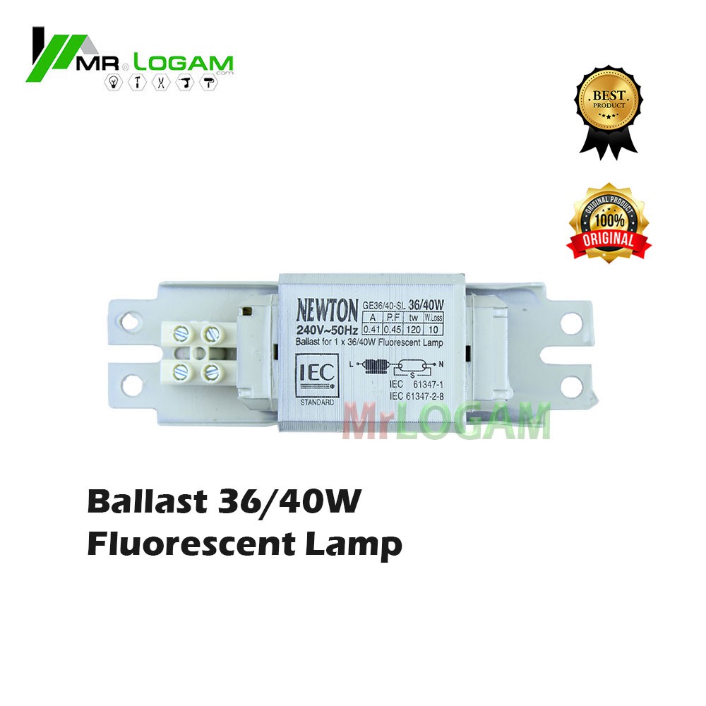 Choke/Ballast Fluorescent Lamp Tube 36W-40W Newton Choke Ballast ...