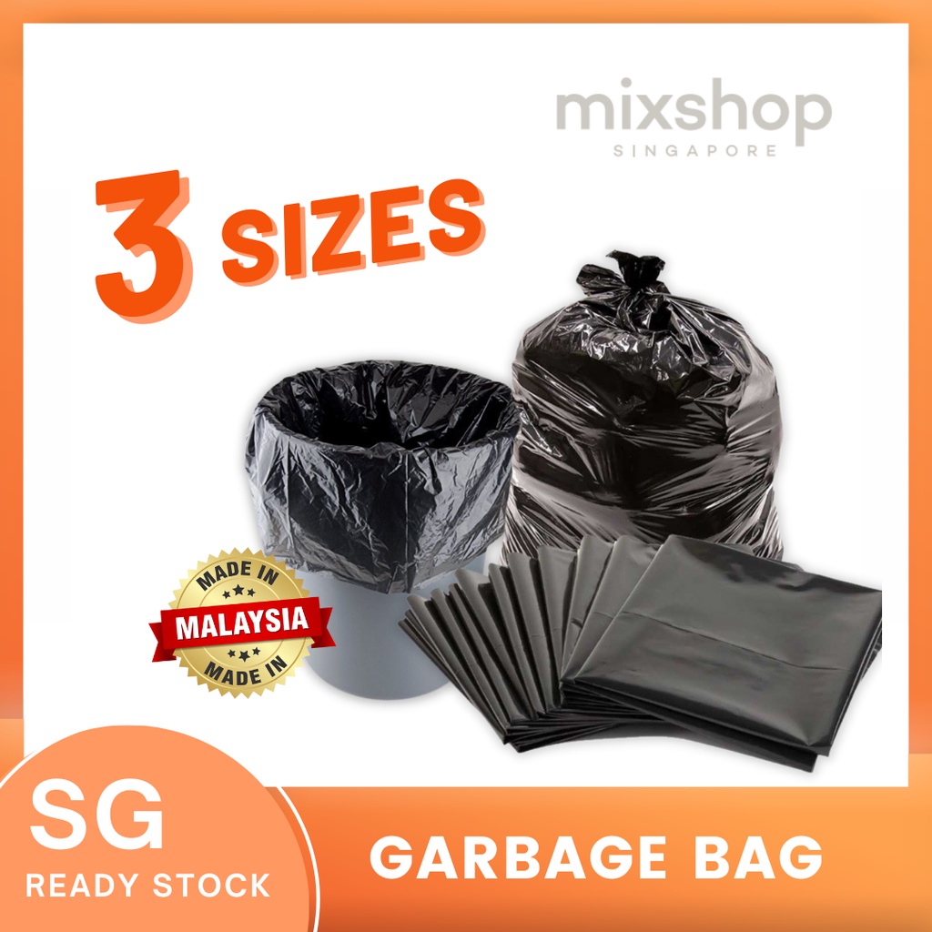 mixshop Heavy Duty Garbage Bag, Big Rubbish Bag, Trash Bag, Big Plastic ...