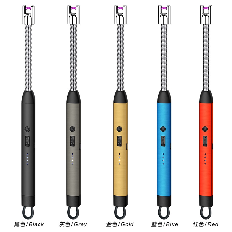 360 Flexible Electric Arc Candle Lighter Rechargeable Kitchen Lighter ...