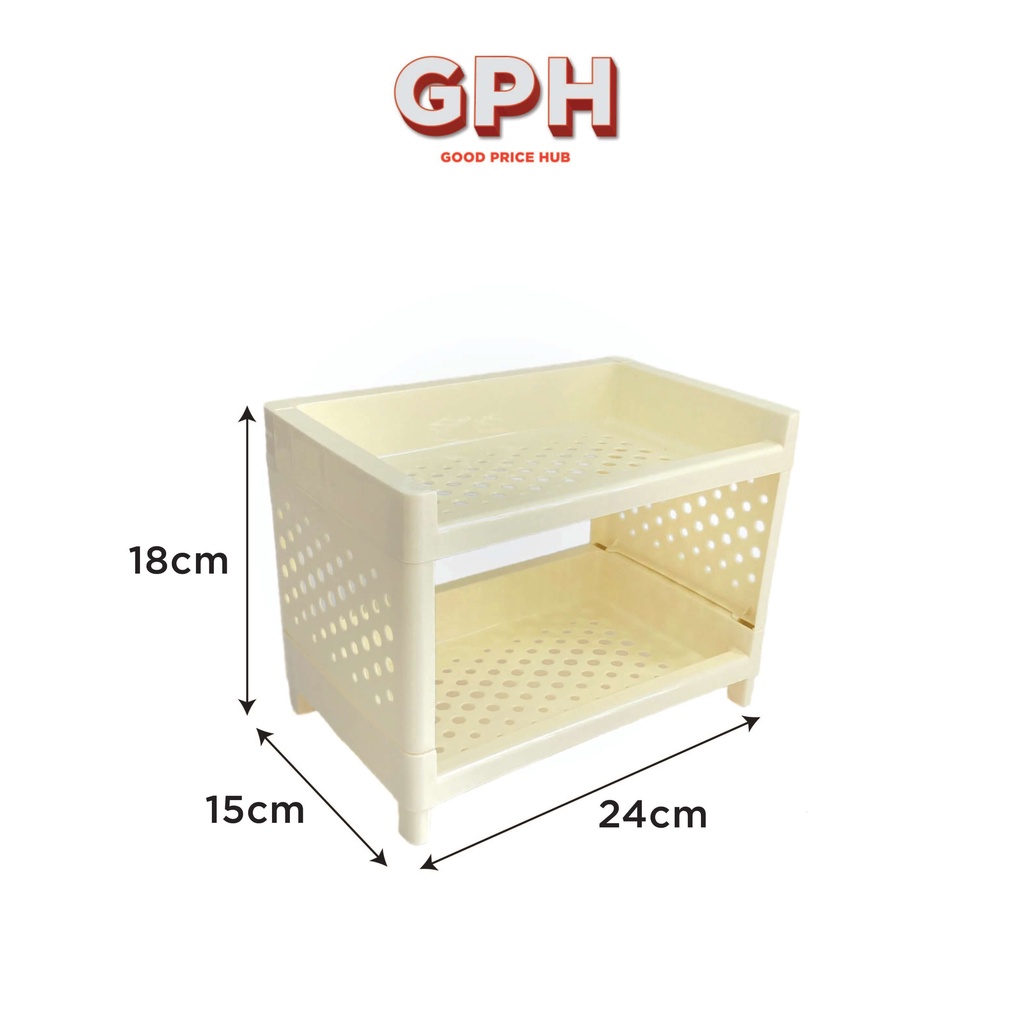 Tabletop Collapsible Storage Rack 2 Tier & 3 Tier | Shopee Singapore